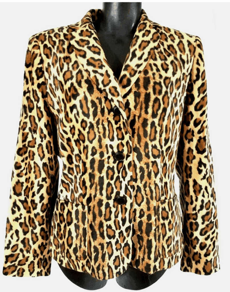 Cheetah Print Blazer - Closet Bar